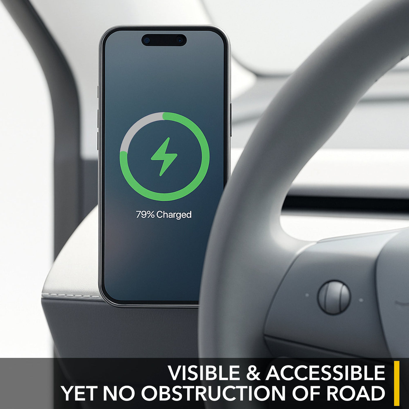 Dashboard Phone Mount & Charger for Model 3 Highland, Model Y Juniper ...